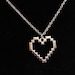 Pixel 8 Bit Nintendo Gamer Heart Shaped Outline Necklace Pendant Punk ...