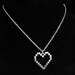 Pixel 8 Bit Nintendo Gamer Heart Shaped Outline Necklace Pendant Punk ...