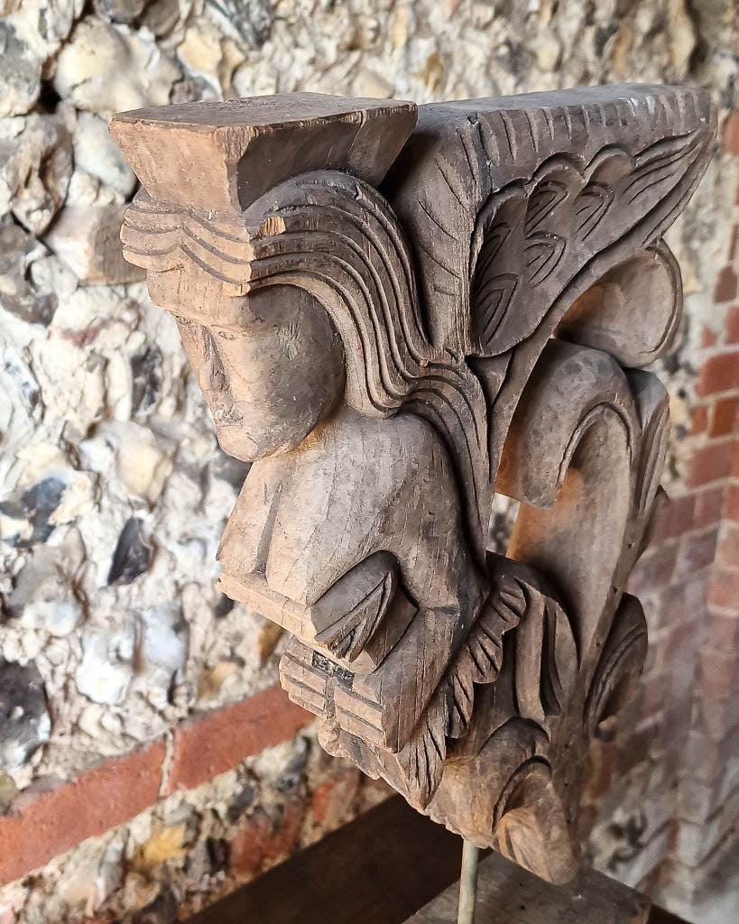 Antique Indian Corbel Wooden Sculpture - Etsy UK