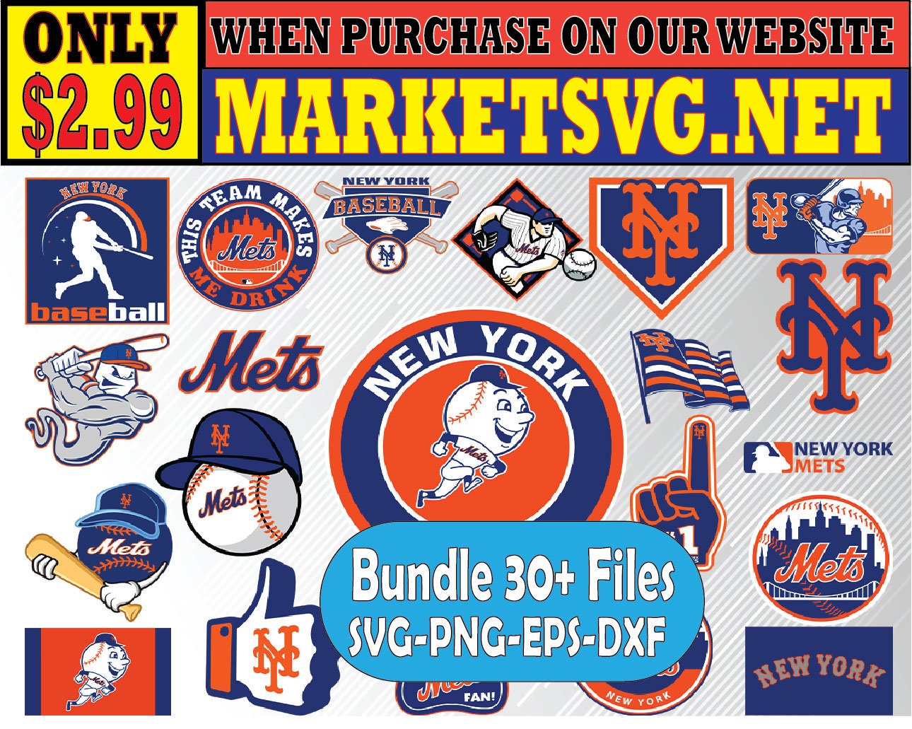 21 Files New-york Mets Baseball Team Svg New-york Mets Svg - Etsy