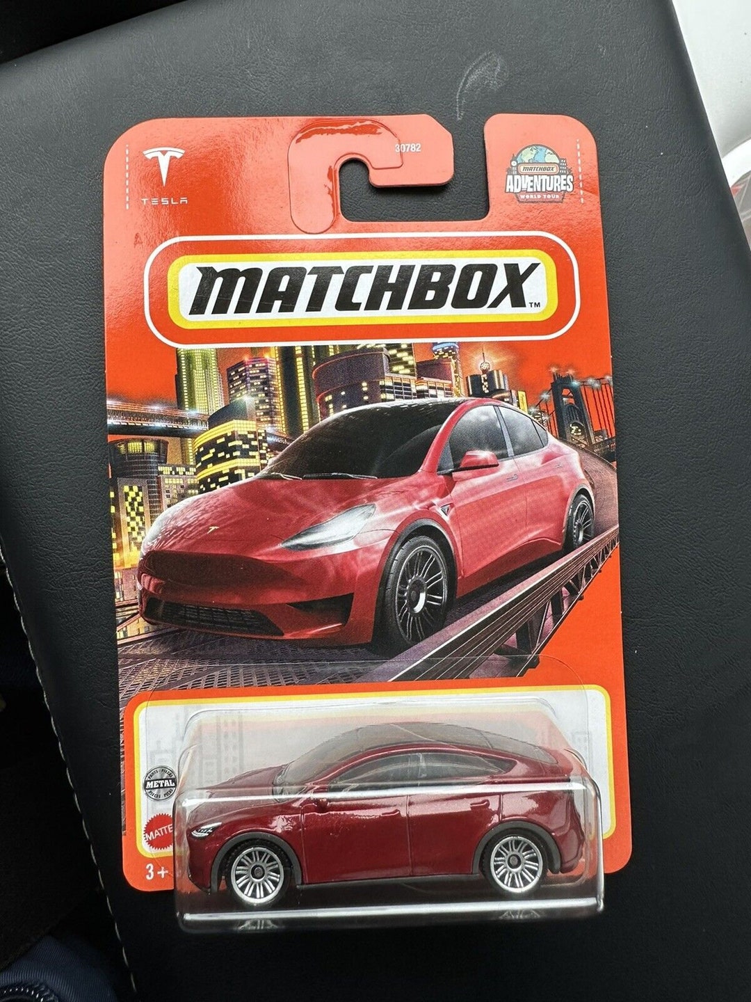 Matchbox 2022 Tesla Model Y 18/100 Red Car 1/64 Kids Toy EV Adventures ...