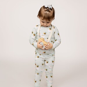 Bumble Bees Bamboo Two Piece Toddler Pajamas - Etsy