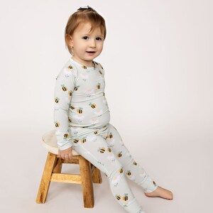 Bumble Bees Bamboo Two Piece Toddler Pajamas - Etsy