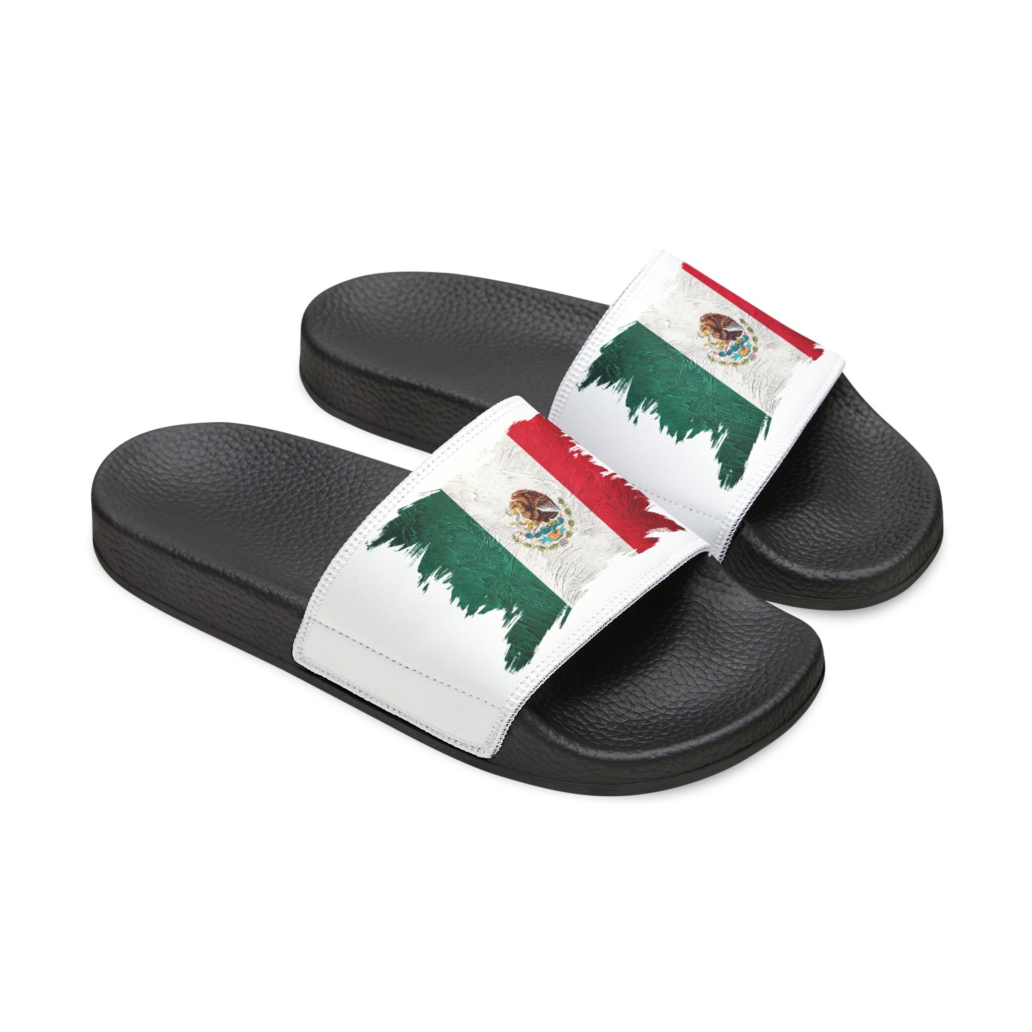 Unisex Mexico Flag Sliders | Patriotic Gift Idea | Bath Slipper | House ...