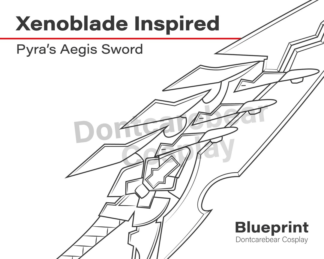 Xenoblade Geïnspireerd - Pyra's Aegis Sword - Blauwdruk - PDF ...