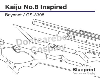 Kaiju No.8 Inspired Battle Axe / AX-0112 Blauwdruk Pdf Digitale ...