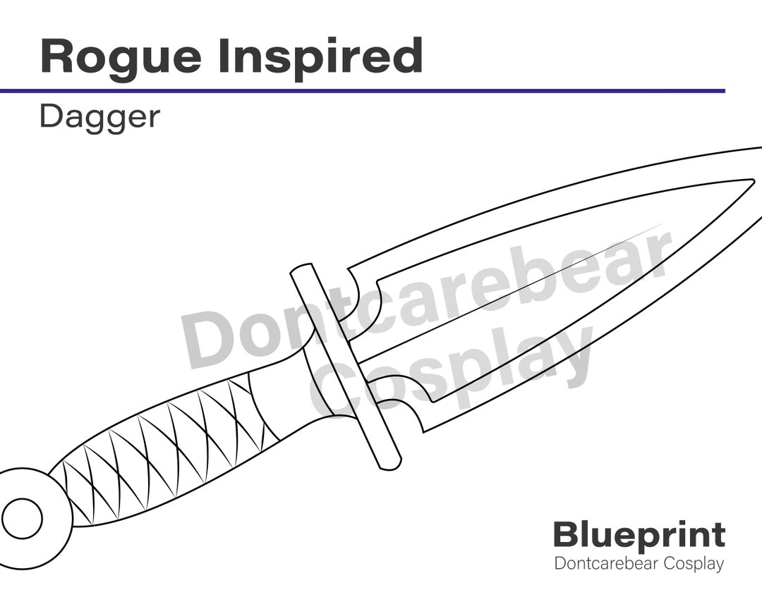 Rogue Inspired Dolk Blauwdruk PDF Digitale Download - Etsy