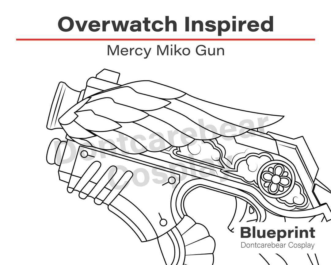 Overwatch Geïnspireerd - Mercy Miko Gun - Blauwdruk - PDF - Digitale ...