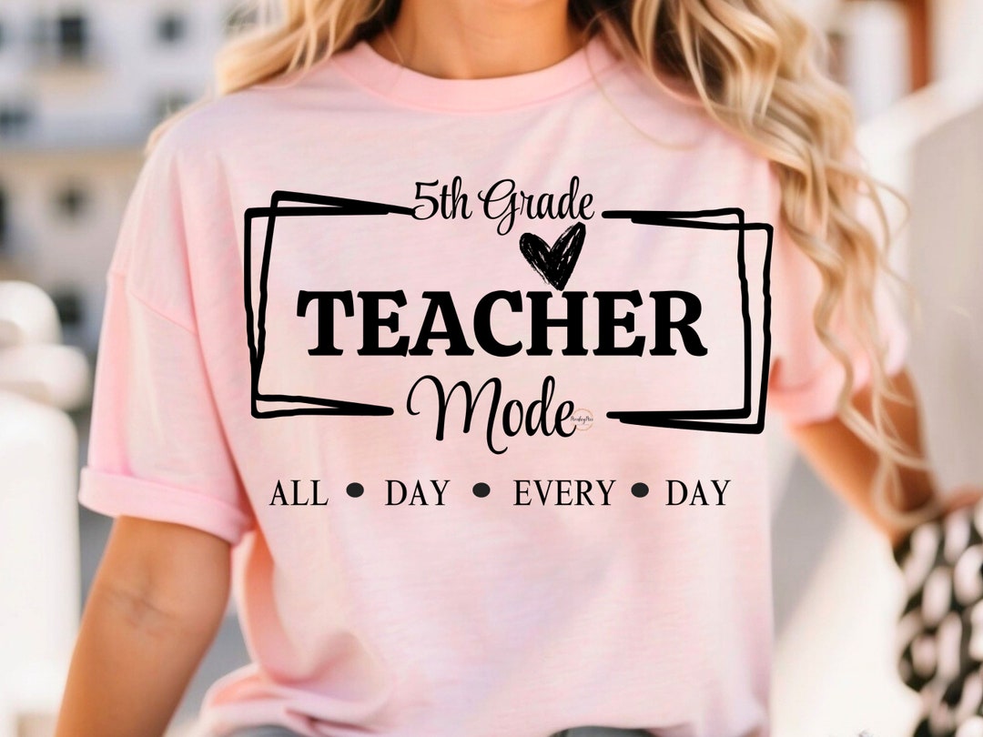 5th Grade Teacher, Teacher Mode PNG, Back to School, Teacher ...