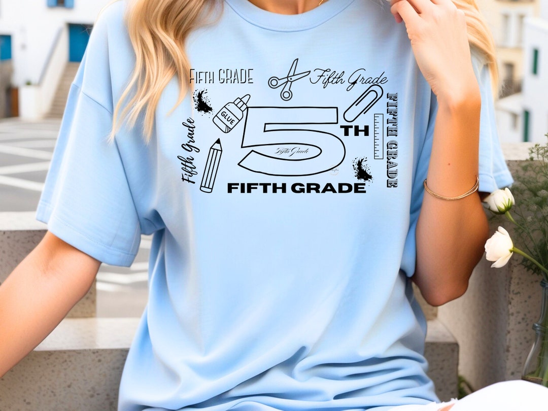 5th Grade Typography PNG File, Sublimation Design (digital Download) - Etsy