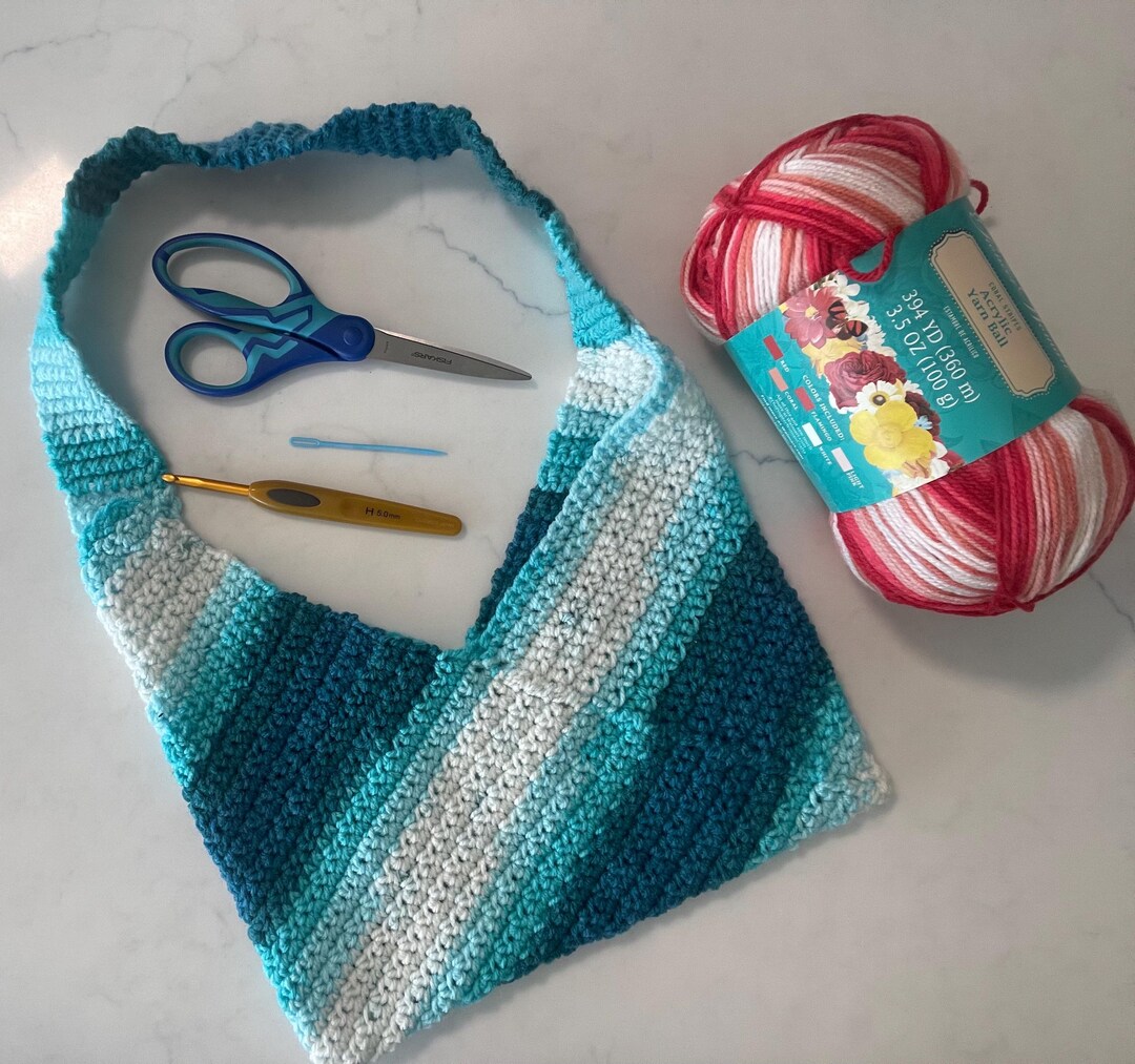 Slouchy Bag Crochet Left Handed Pattern - Etsy