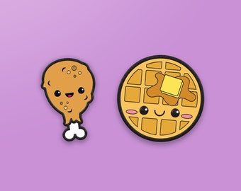 Waffle Enamel Pin - Etsy