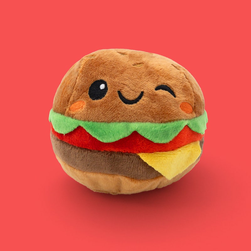 Stuffed Hamburger Toy - Etsy