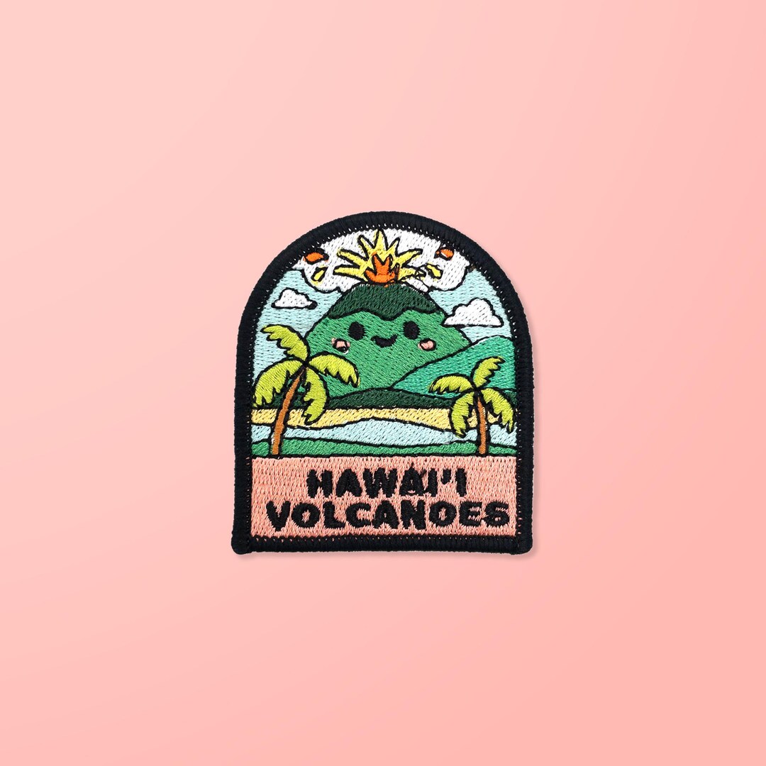 Hawaii Volcanoes Patch - National Park - Iron On/sew on Patches ...