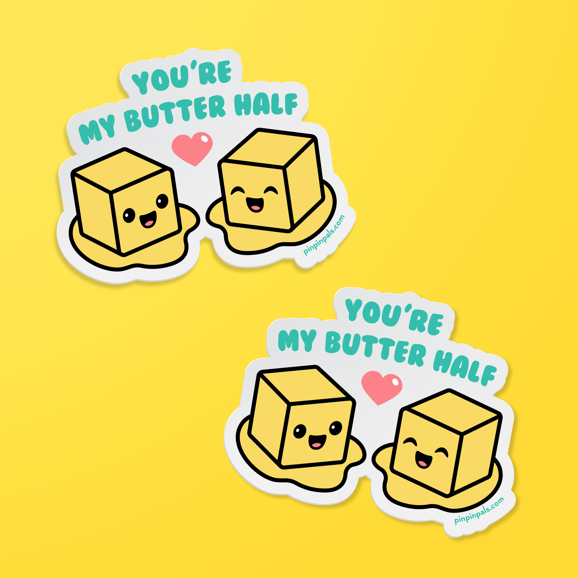 Butter Half Vinyl Sticker Cute Sticker Waterproof - Etsy