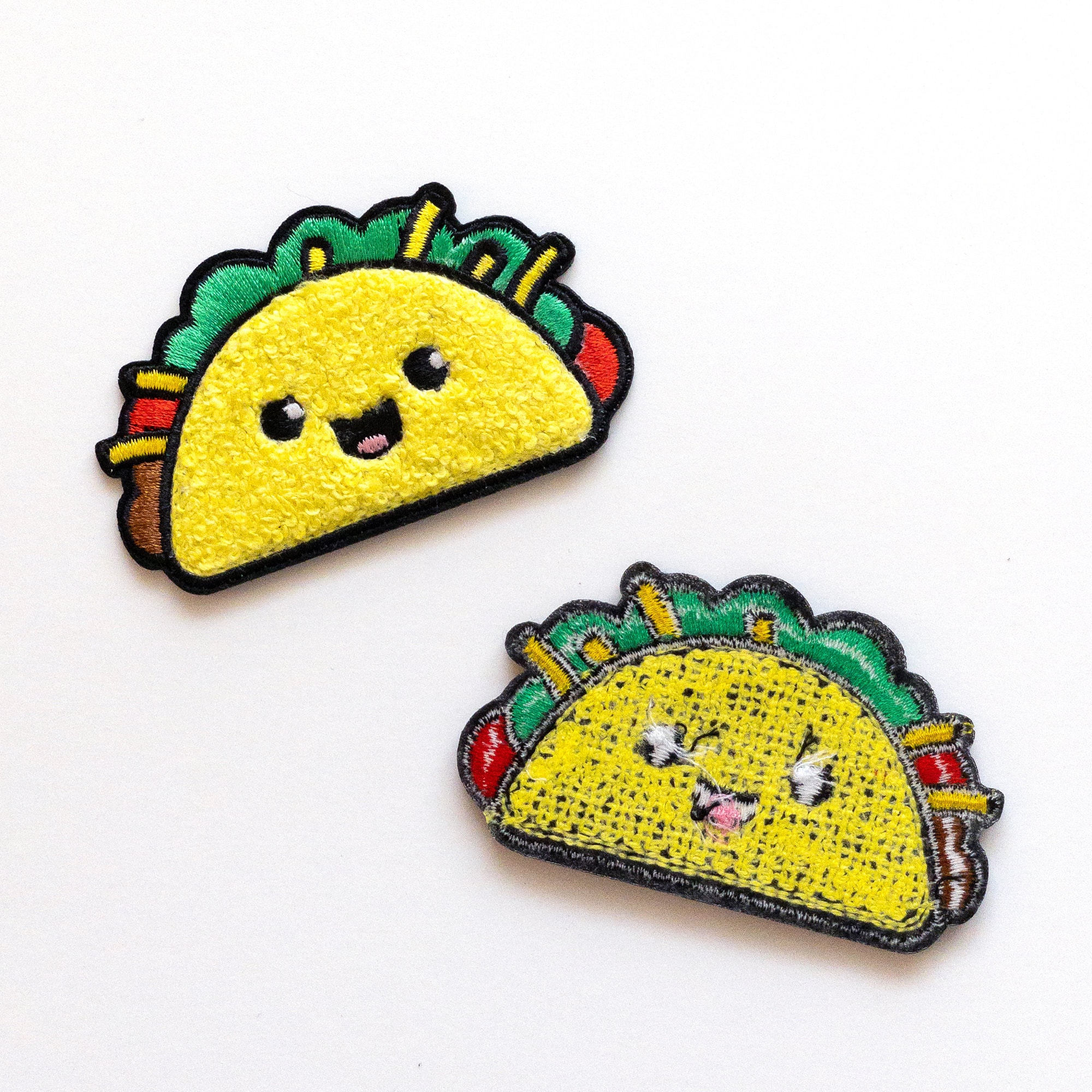 Taco Iron on Patches Chenille Patches Cute Patches | Etsy
