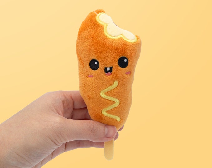 Corn Dog Plushie 4small Soft Plush Toy Food Plush Stuff Animal Cute ...