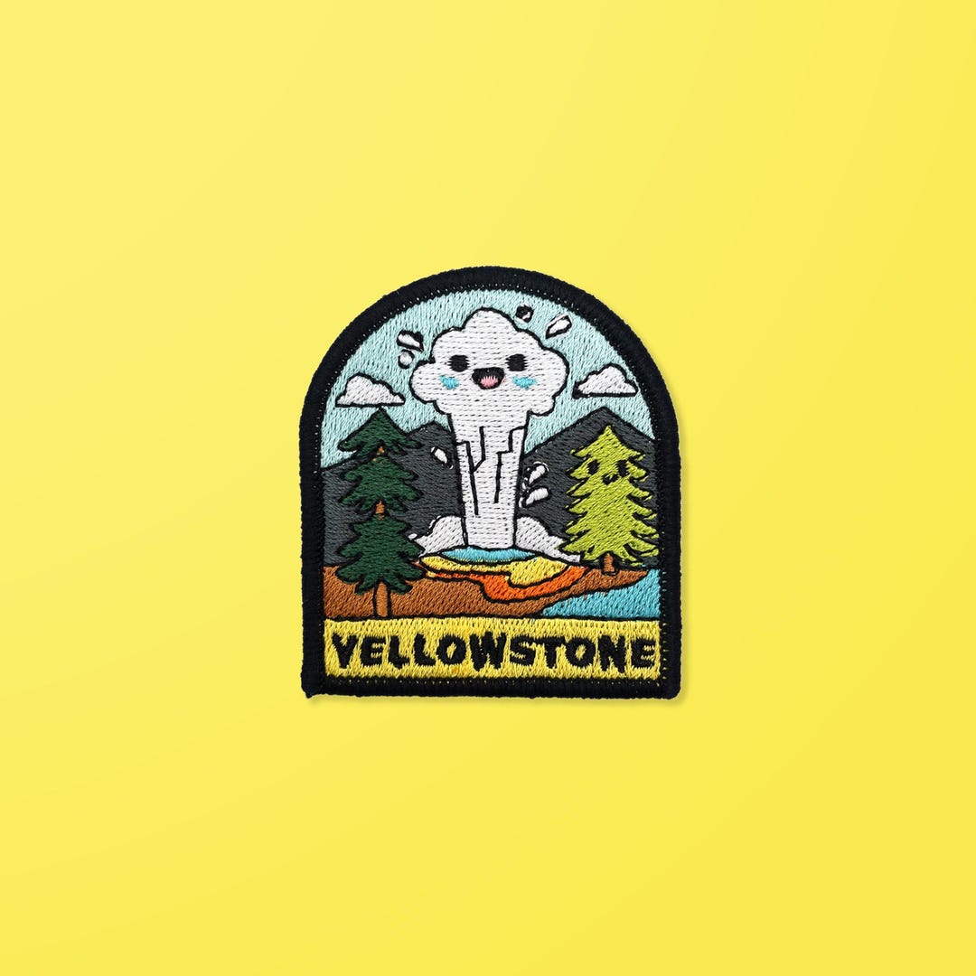 Yellowstone Patch - National Park - Iron On/sew on Patches ...