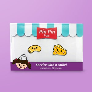 Enamel Pins Mac & Cheese Set of 2 Soft Enamel Pins - Etsy