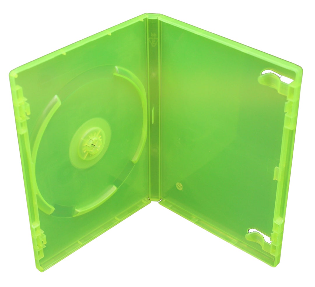 XBOX 360 Translucent Green Replacement Game Storage Box Holder Cases ...