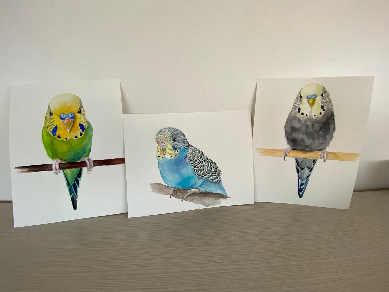 Personalized Budgie Parakeet Painting - Etsy