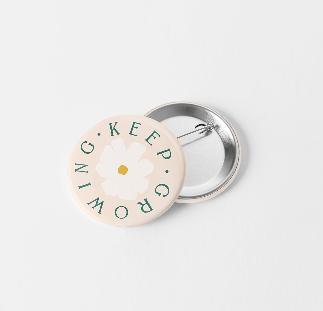 Wächst weiter | Button-Anstecknadel - Etsy Österreich