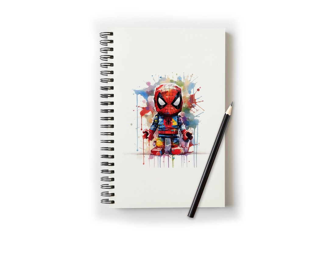 Spiderman Lego Character Notebook - Etsy