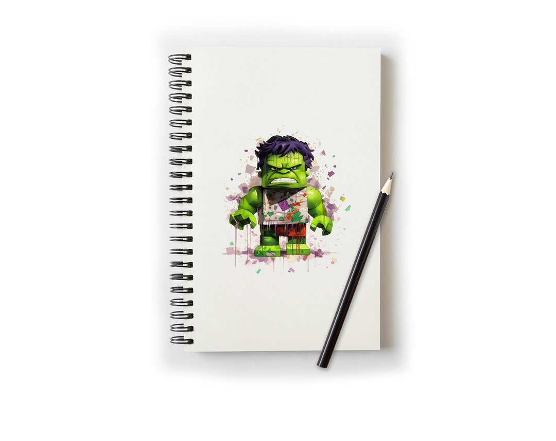 Hulk Lego Character Notebook - Etsy