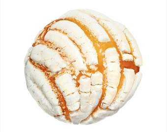 8x8 Pink Sugar Concha Giclee Print of Oil Painting | Etsy