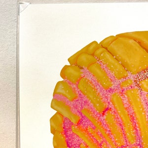 8x8 Pink Sugar Concha Giclee Print of Oil Painting - Etsy