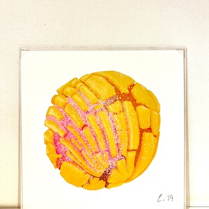 8x8 Pink Sugar Concha Giclee Print of Oil Painting - Etsy