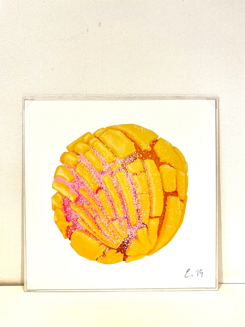 8x8 Pink Sugar Concha Giclee Print of Oil Painting | Etsy