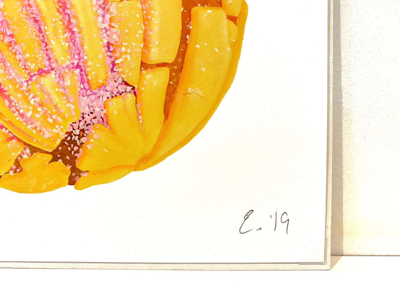 8x8 Pink Sugar Concha Giclee Print of Oil Painting | Etsy