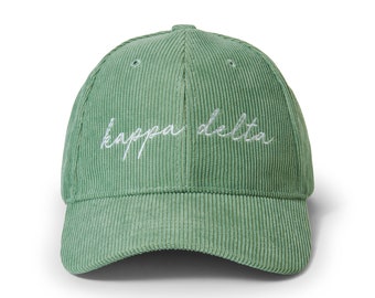 Kappa Delta Handwriting Script Sorority Baseball Cap Custom Color Hat ...
