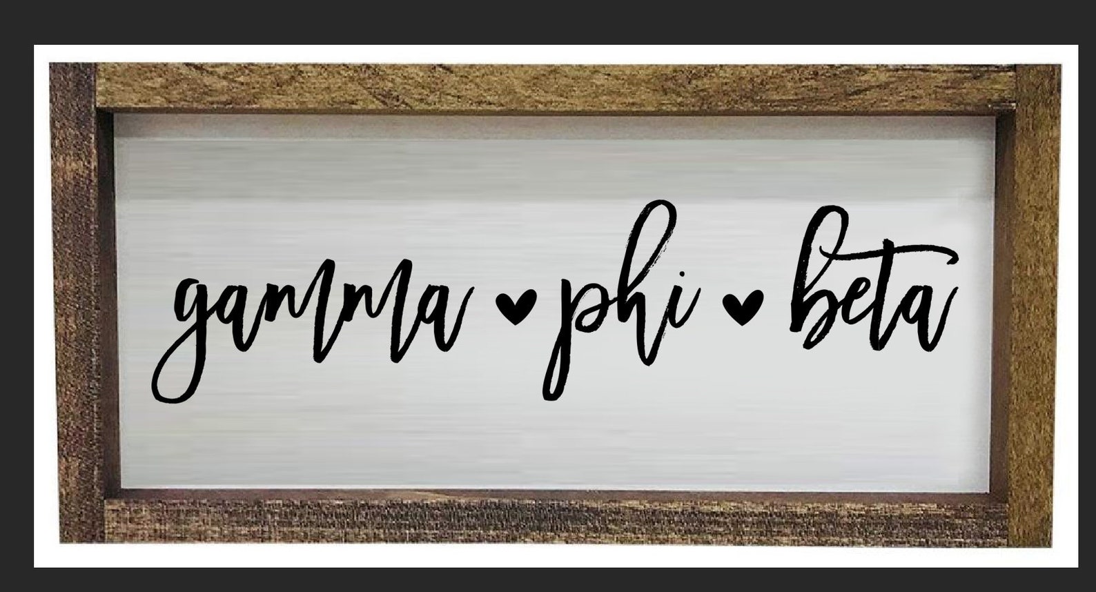 Gamma Phi Beta Script Wooden Sign | Etsy