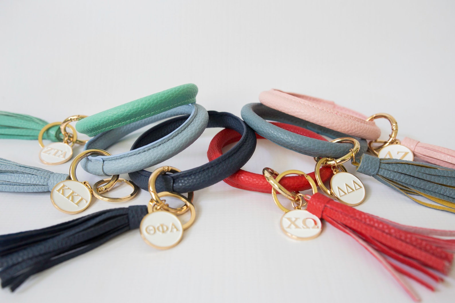 Delta Zeta Bangle Keychain Bracelet - Etsy