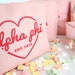 Alpha Phi Pink & Red Makeup Bag - Etsy