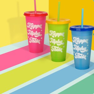 Alpha Phi Color Changing Cup Set of 4 - Etsy