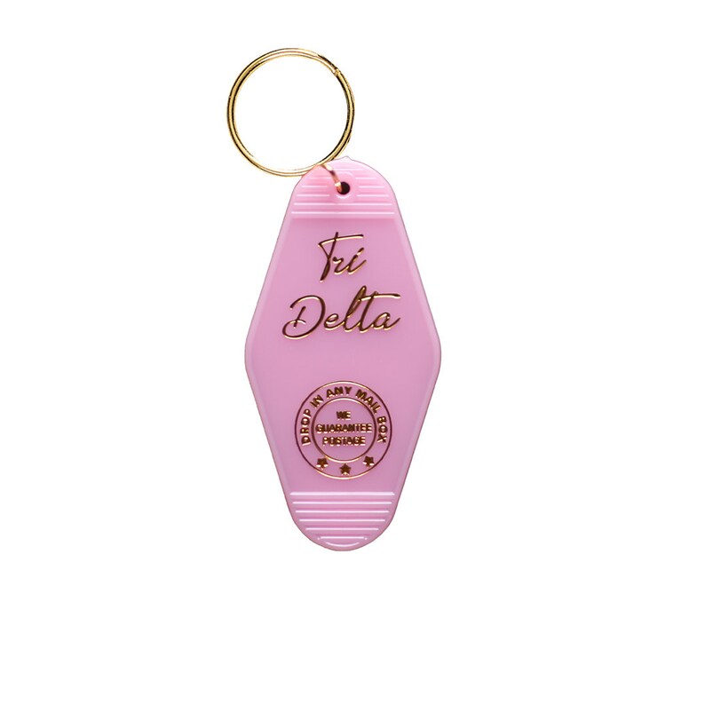Tri Delta Vintage Motel Keychain - Etsy