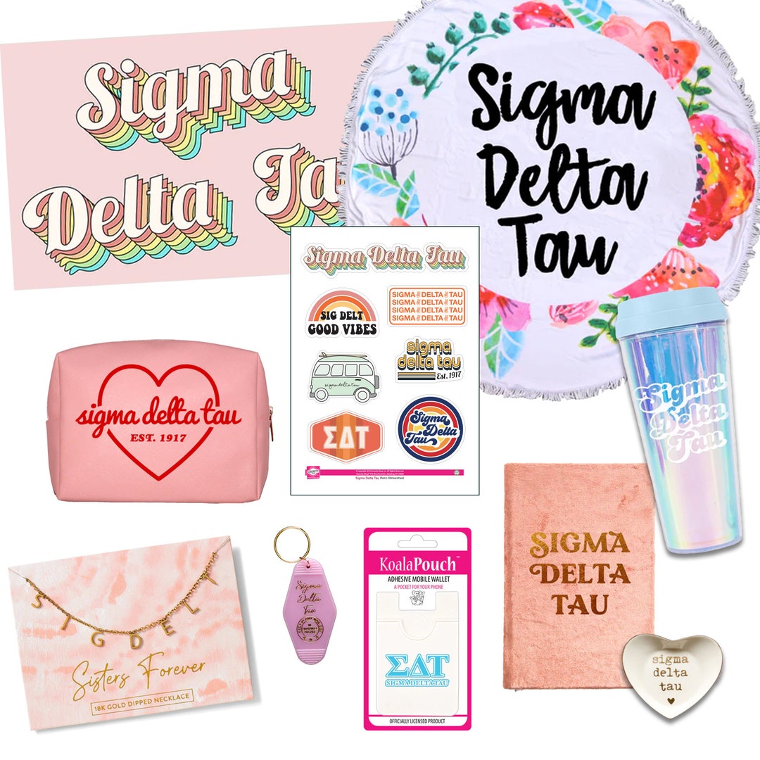 Sigma Delta Tau Celebrate Sisterhood Sorority Gift Box 10 - Etsy