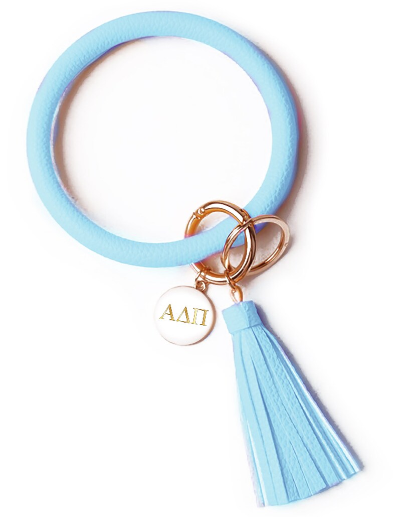 Alpha Delta Pi Bangle Keychain Bracelet | Etsy