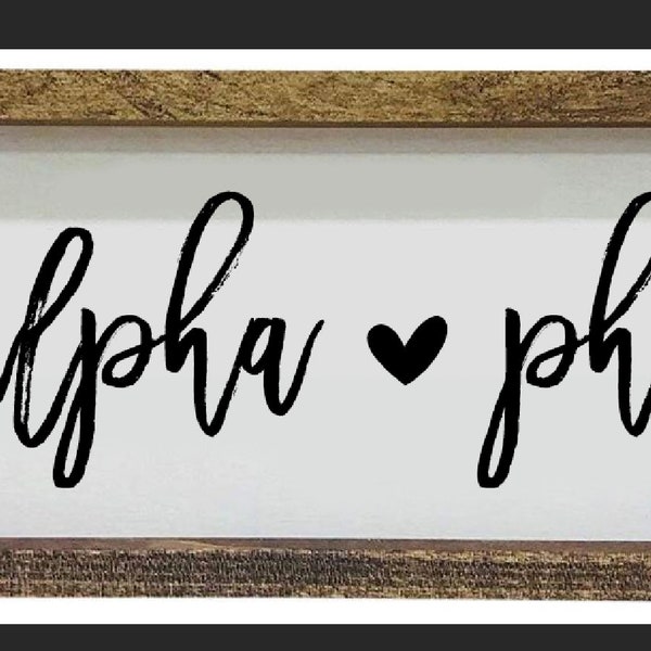 Wooden Alpha Phi Alpha - Etsy