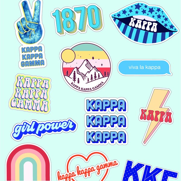 Kappa Kappa Gamma Sticker - Etsy