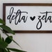 Delta Zeta Script Wooden Sign - Etsy