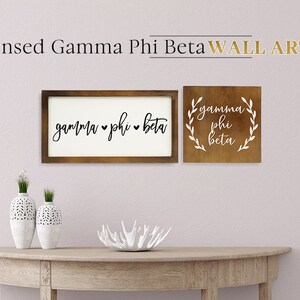 Alpha Chi Omega Script Wooden Sign - Etsy