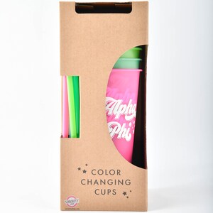 Alpha Phi Color Changing Cup Set of 4 - Etsy
