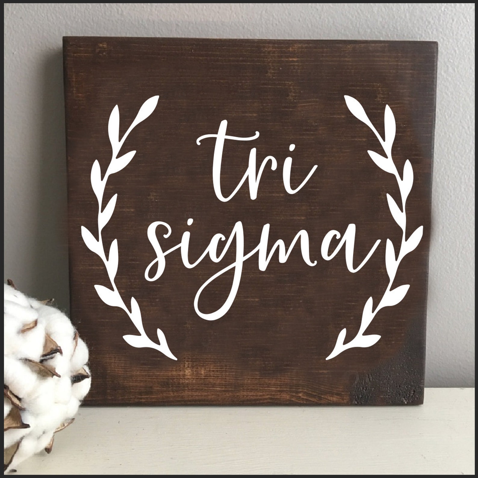 Tri Sigma Wooden Wall Art - Etsy