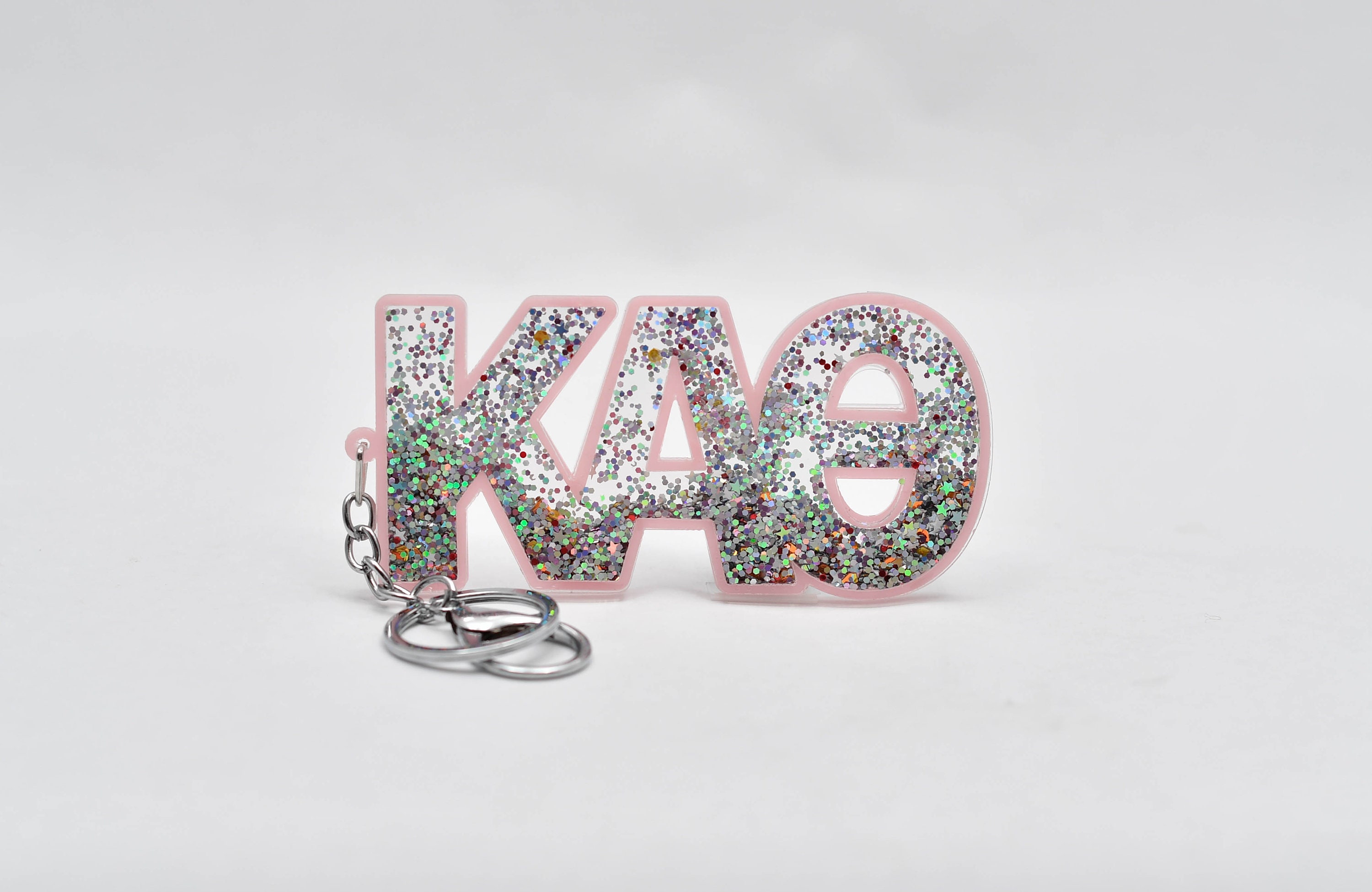 Kappa Alpha Theta Glitter Keychain - Etsy