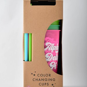 Alpha Delta Pi Color Changing Cup Set of 4 - Etsy