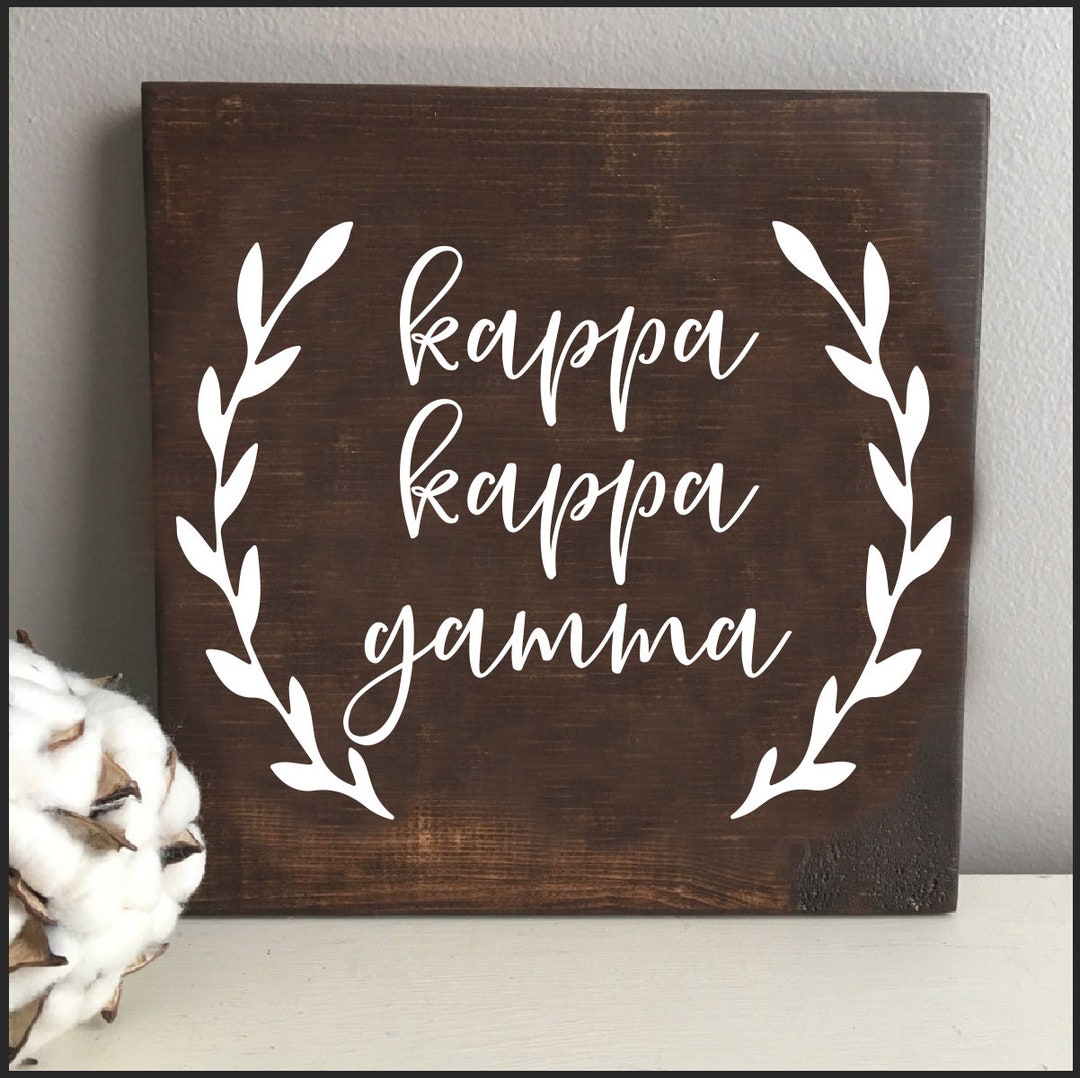 Kappa Kappa Gamma Wooden Wall Art - Etsy